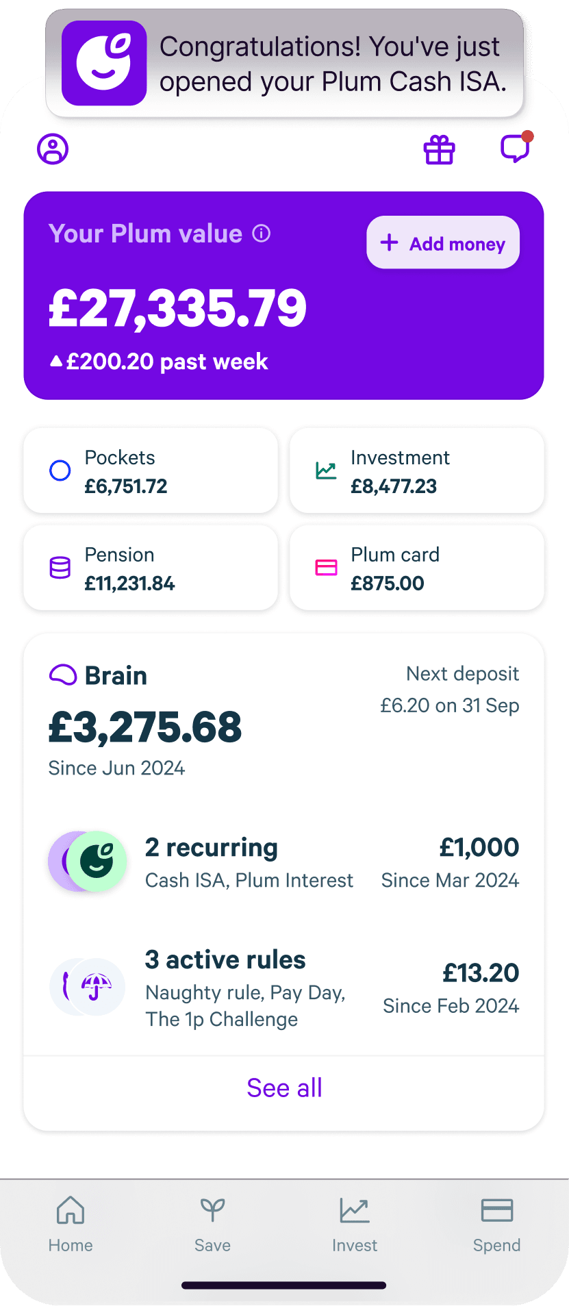 Open a Plum Cash ISA - Earn 5.01% AER Tax-Free | Plum