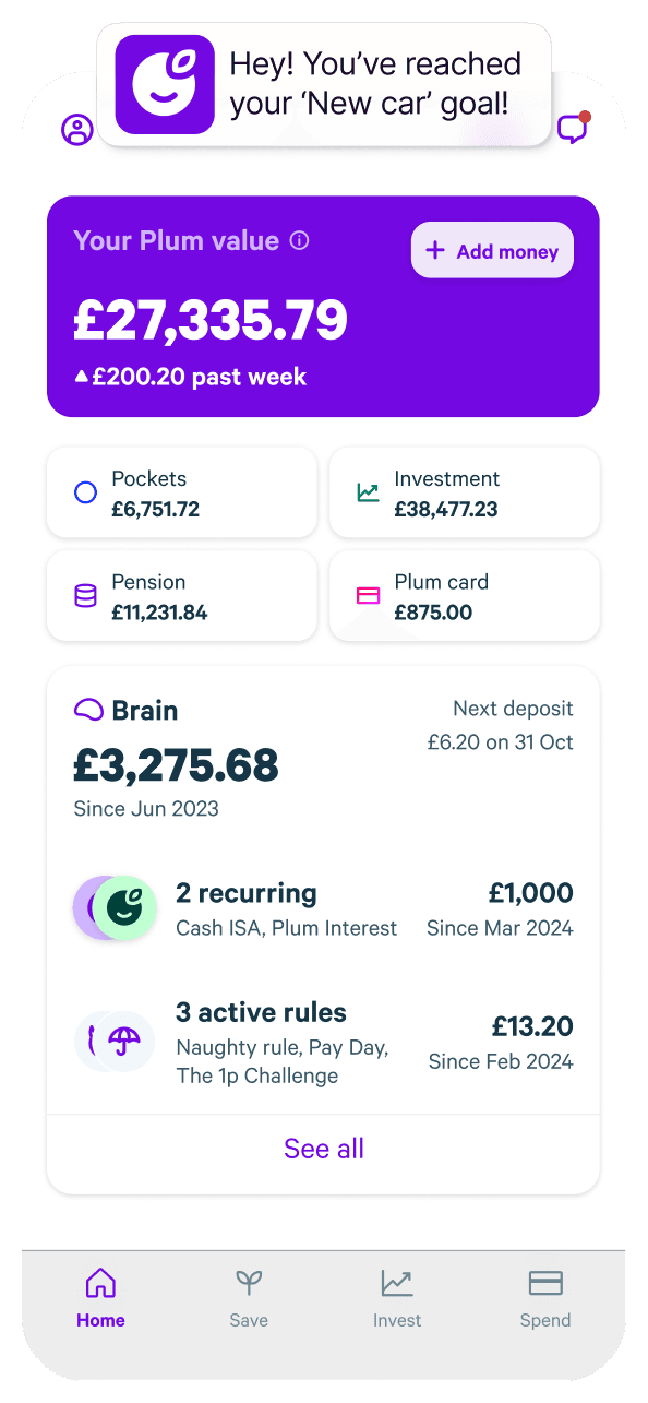 About Plum | Smart money app | Auto savings & investments